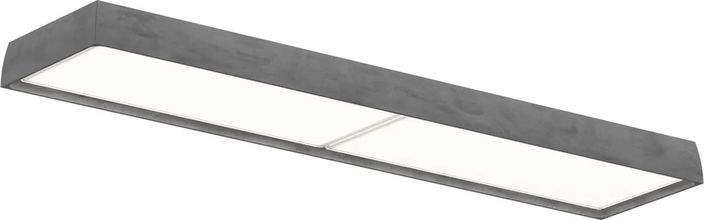 Stropní světlo Slim Box Semi Recessed LED 3000K s mikroprismatickým difuzorem ovládání osvětlení Dali hliník