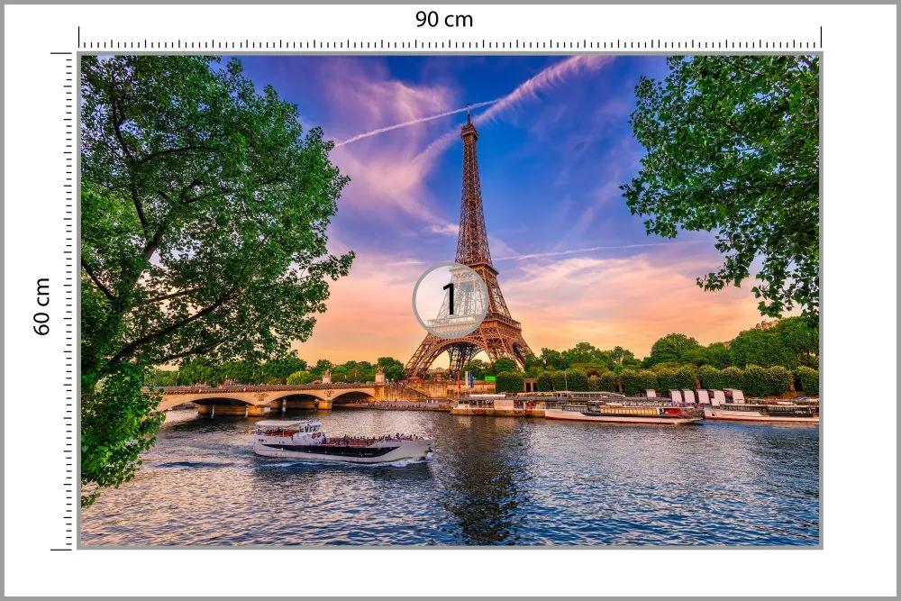 Fototapeta Paříž Eiffelova Věž Omyvatelný vlies 416x290