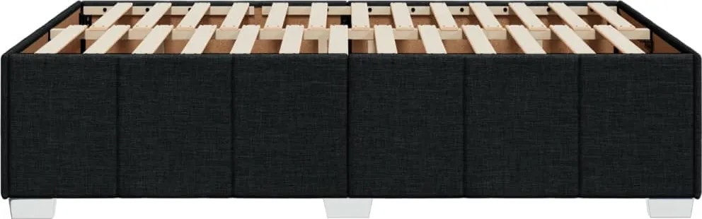 Rám postele bez matrace černý 120 x 200 cm textil 3284827