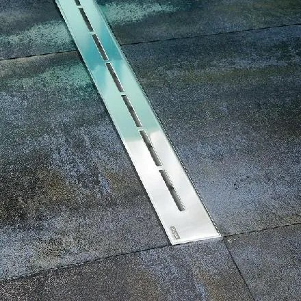 Ravak Runway - Sprchový odtokový žlab 105 cm, do prostoru, nerez X01392