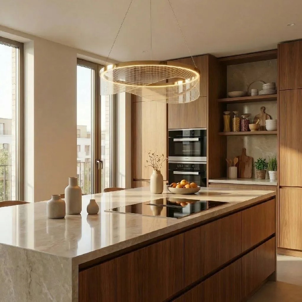 Toolight Rea, ZÁVĚSNÁ STROPNÍ LAMPA G145-CP 60 GOLD, OSW-04701