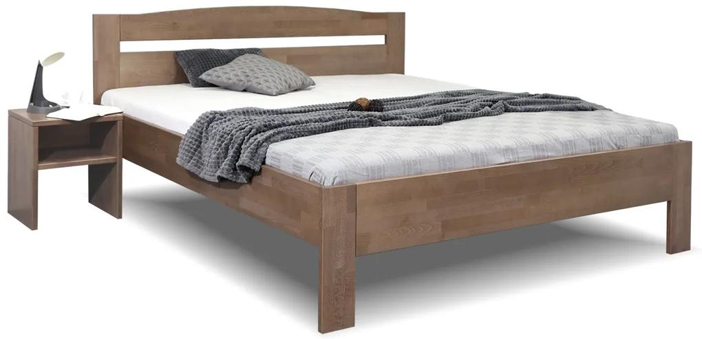 Zvýšená postel dvoulůžko ANTONIO, 200x200, masiv buk