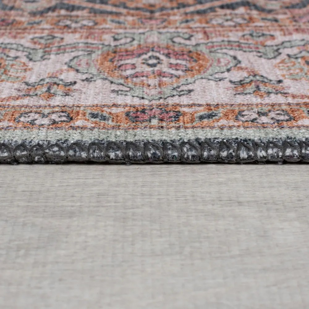 Růžový pratelný běhoun 60x230 cm Briony Traditional – Flair Rugs