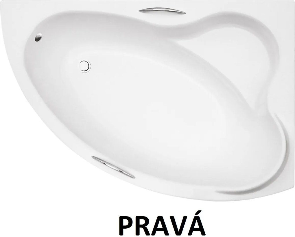 Besco ADA 140 cm VANADA140P+OLVPINOZ vana vč. nožiček pravá Koupelny Bernold