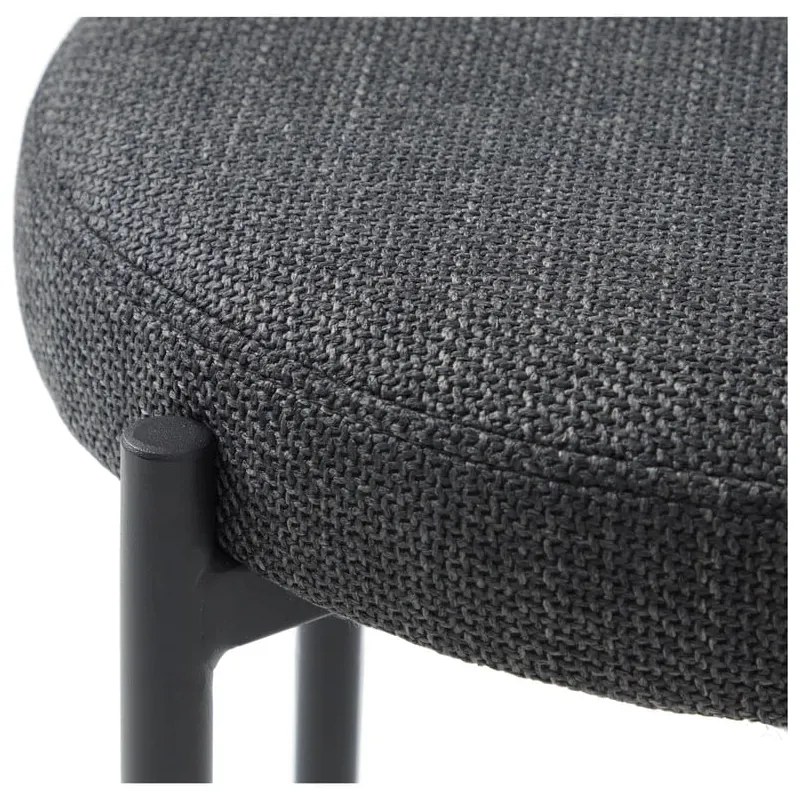 Tmavě šedá kovová stolička Pelican – Unique Furniture