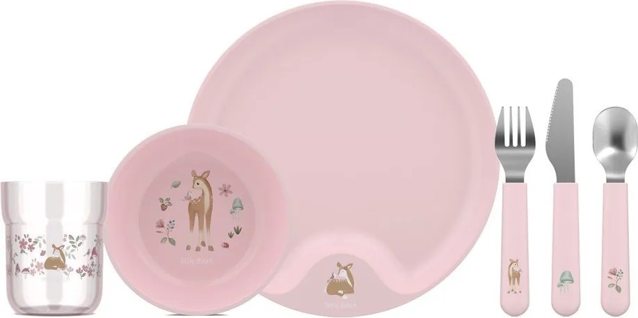Plastová dětská jídelní sada 6 ks Fairy Garden – Mepal