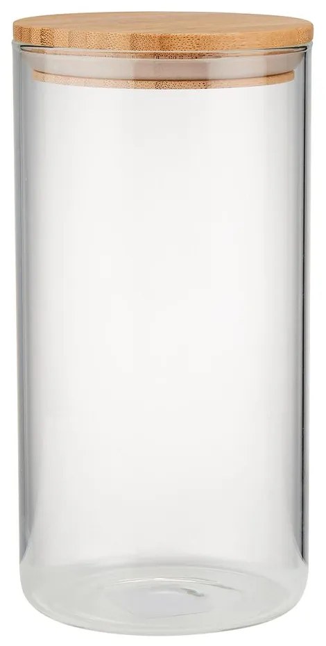 WOODLOCK Skleněná dóza 1750 ml - čirá/přírodní