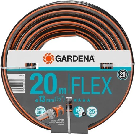 Zahradní hadice gardena hadice zahradní flex comfort 13 mm 1/2", černo/oranžová - délka 20 m