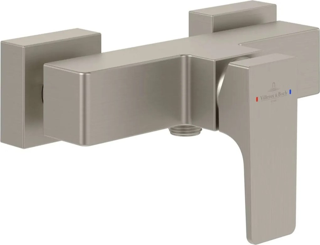 Villeroy & Boch Architectura Square - Sprchová baterie, matný kartáčovaný nikl TVS12500100064