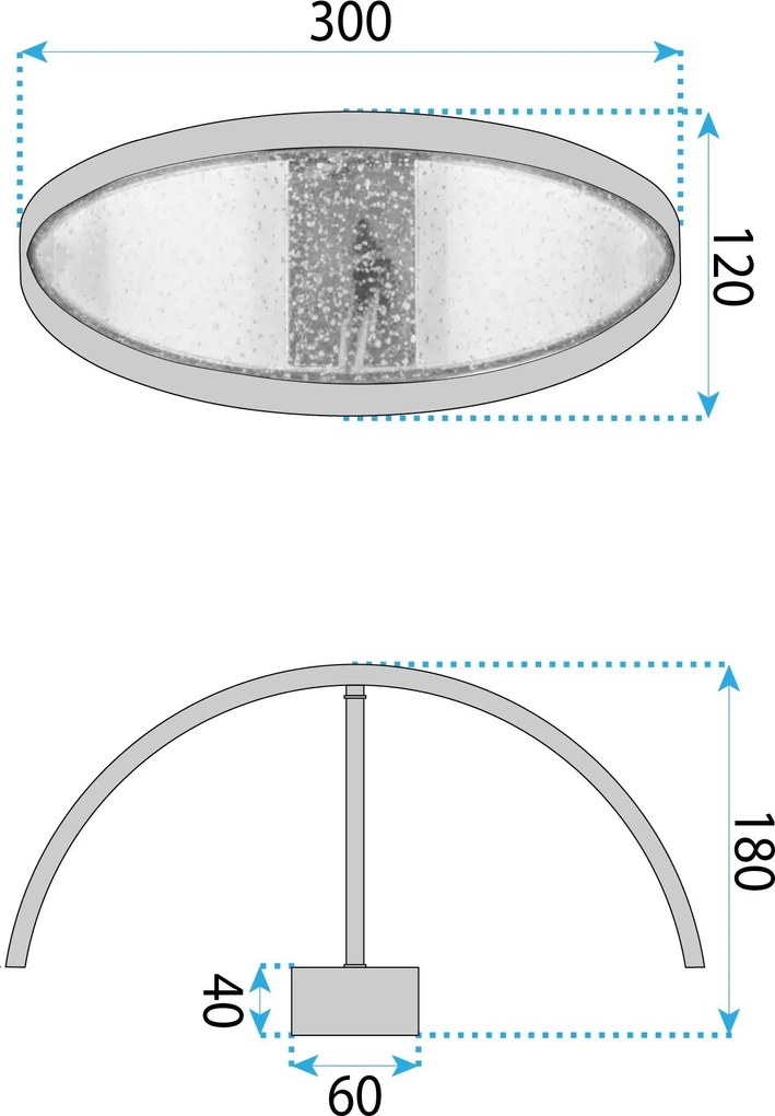 Toolight Nástěnné moderní LED osvětlení G137-W růžová zlatá
