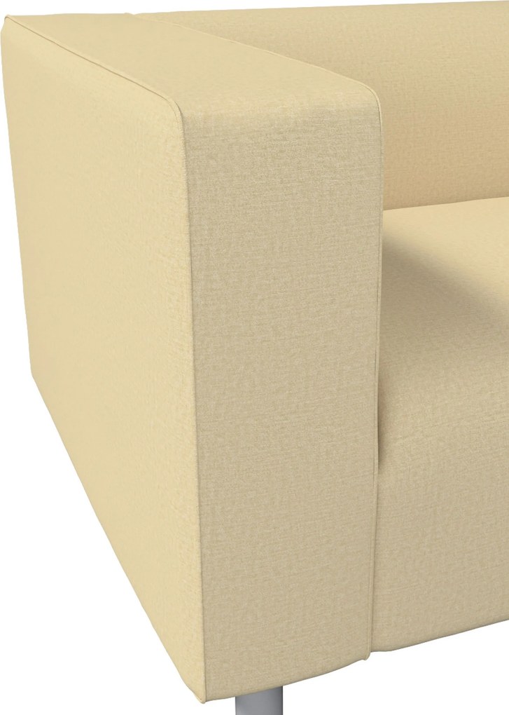 Potah na pohovku IKEA Klippan 2-místná barva béžová látka lesklé, pletený vzor