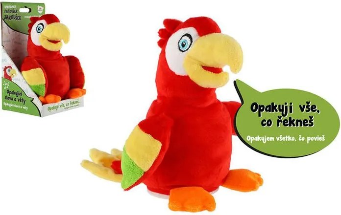 Papoušek JAROUŠEK opakující věty