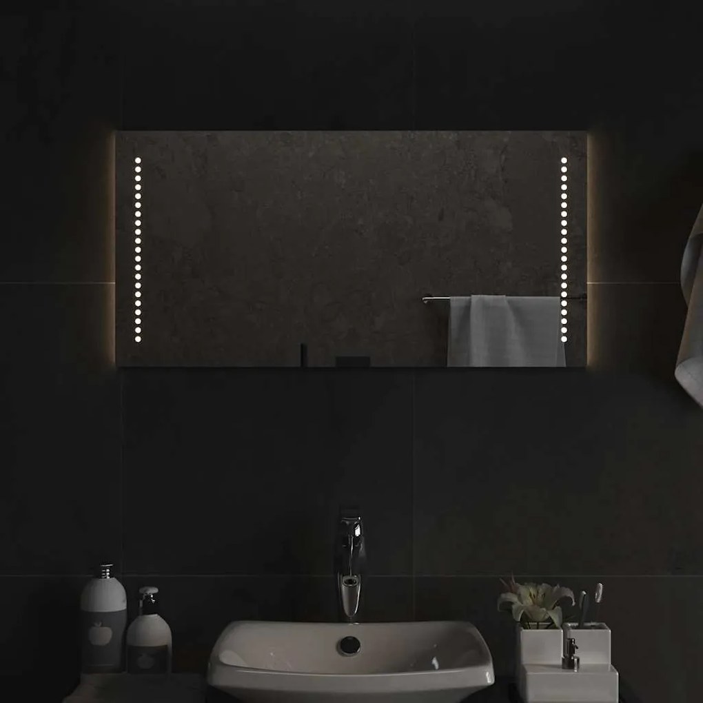 Koupelnové zrcadlo s LED osvětlením 80 x 40 cm 151728