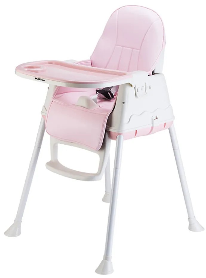 Dětská jídelní židlička PupyHou 3v1 Barva: Růžová