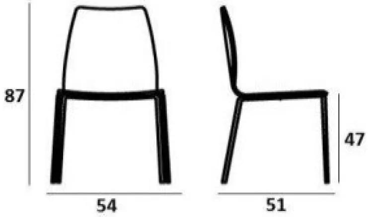 TORRE - Židle SPOON s kovovou podnoží