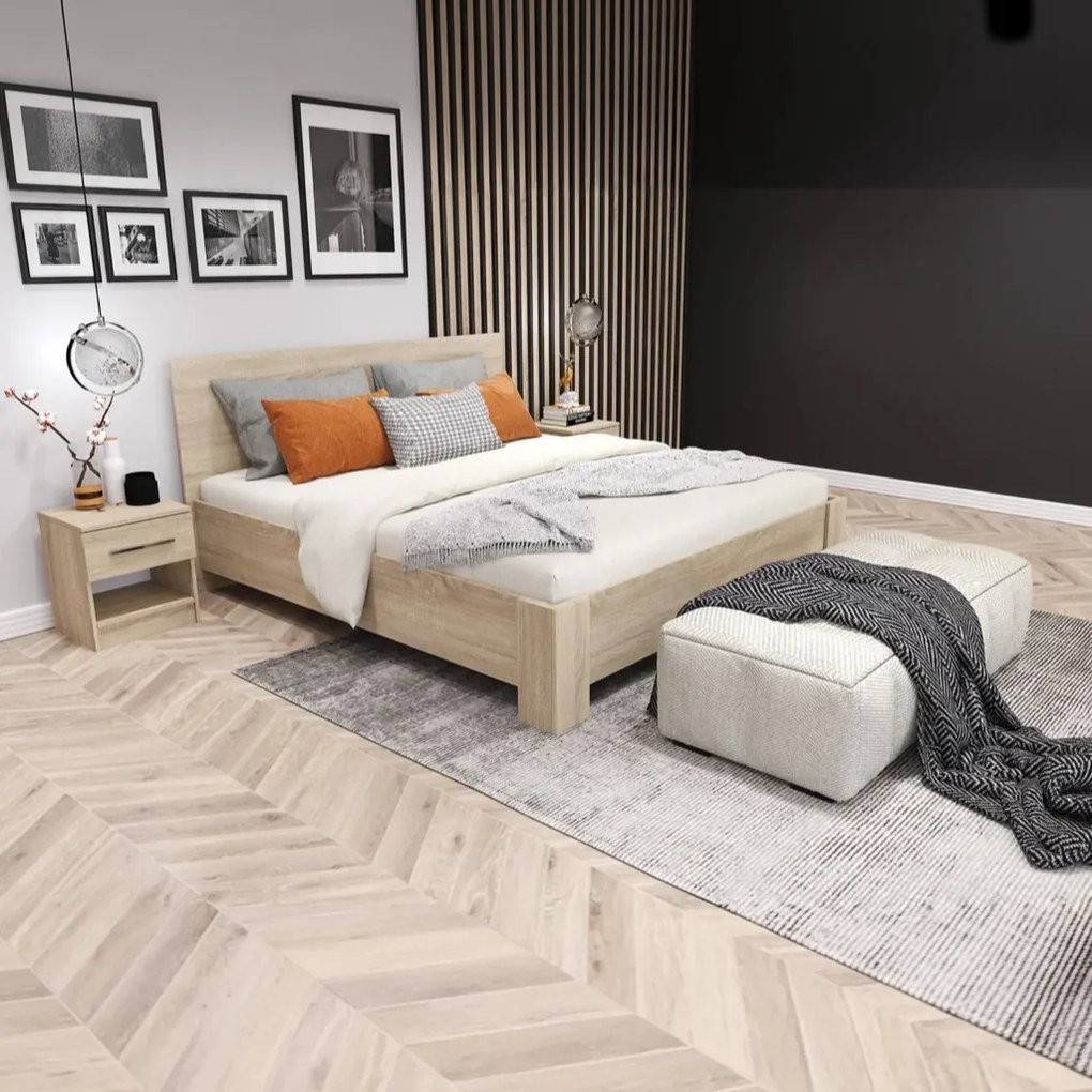IDZ Postel MEDIOLAN 160x200 cm 31, Dub Sonoma