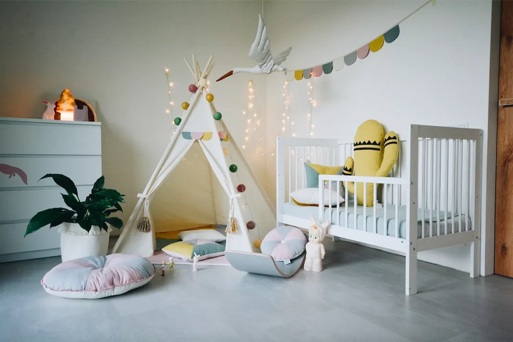 Vigvam design Nature Teepee Luna Park Orchid - pětiúhelníkové s doplňky