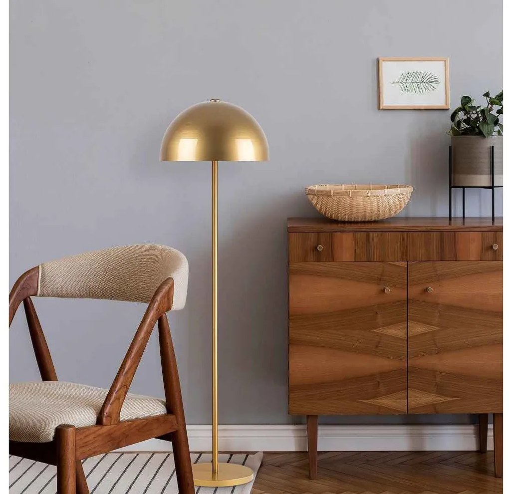 Designová stojanová lampa Gallegos 154 cm zlatá