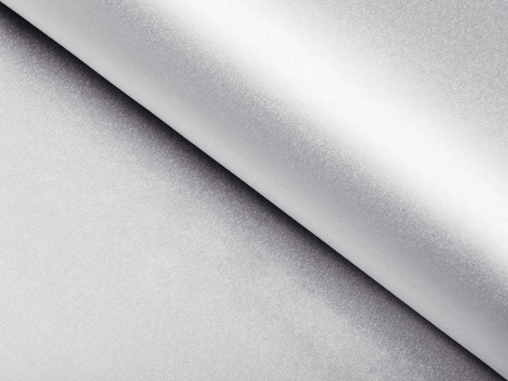 Biante Saténový kulatý ubrus polyesterový Satén LUX-034 Světle stříbrný Ø 140 cm