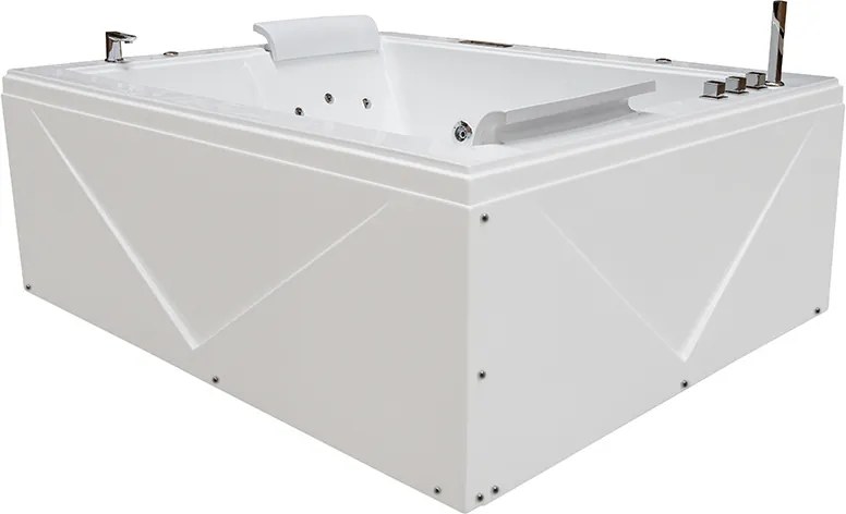 BPS-koupelny Hydromasážní vana DIABLO 666 II 180x150 s ohřevem vody