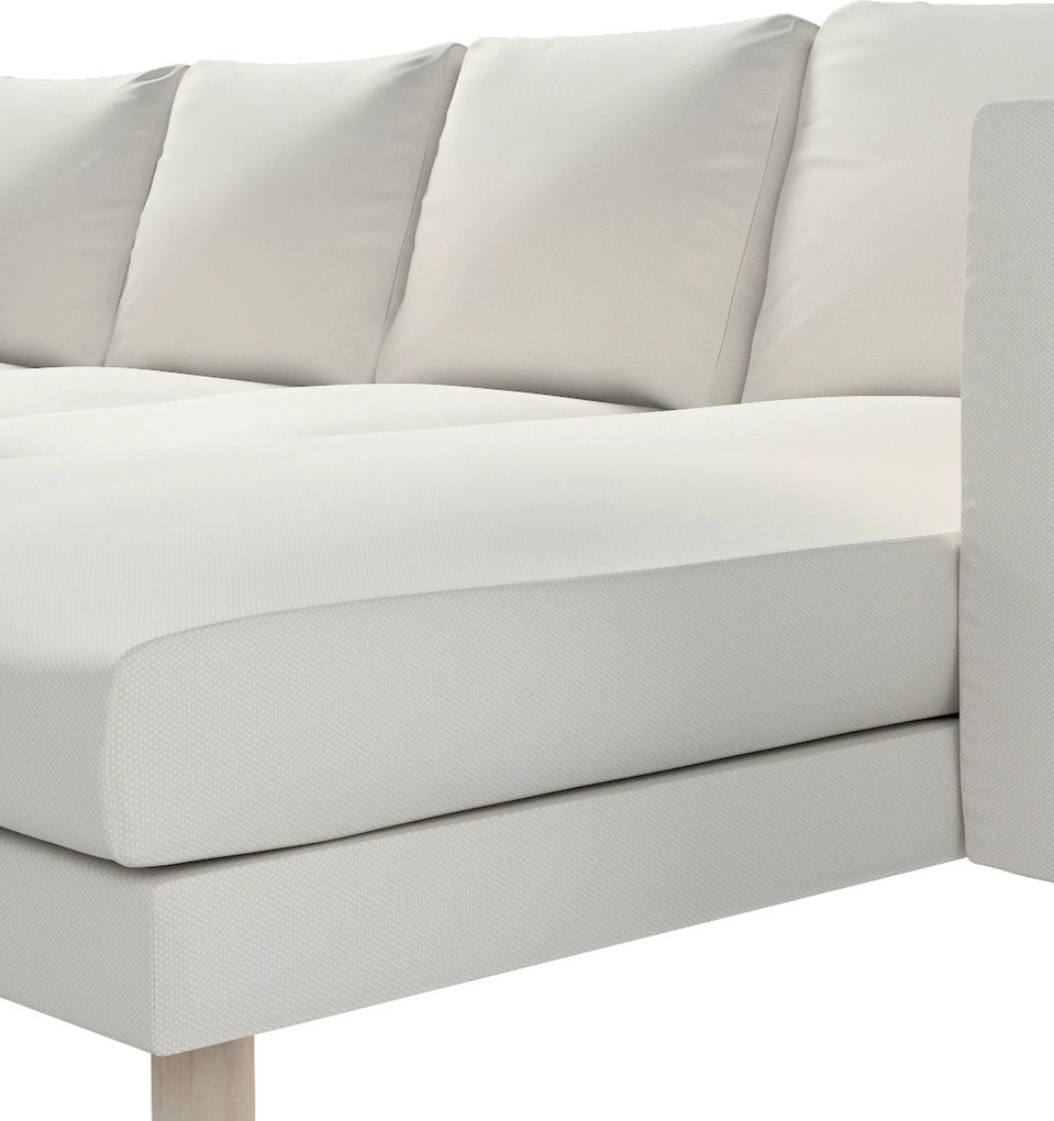 Potah na pohovku IKEA Norsborg 4-místná se šezlongem barva šedá látka pletený vzor