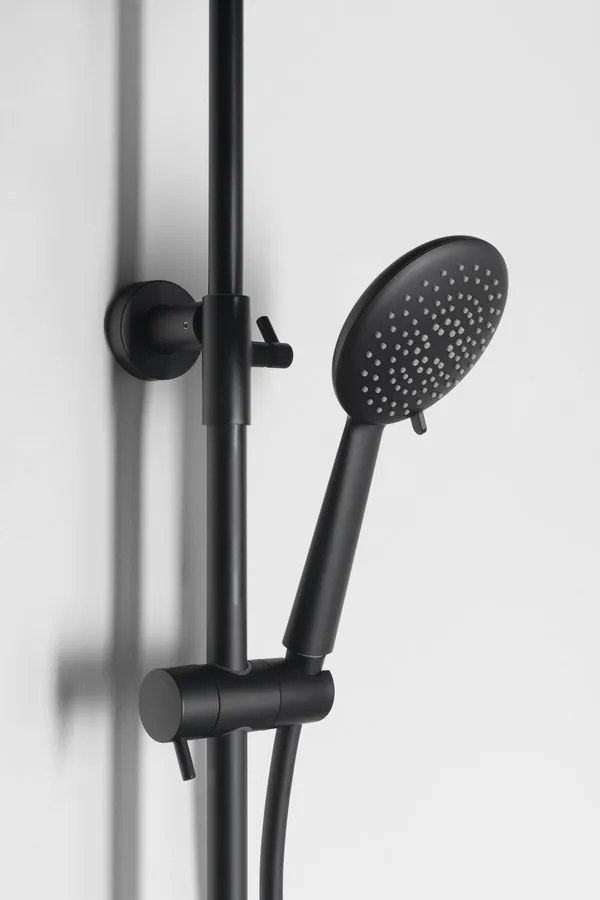 Sapho Sapho, SOLARIS sprchový sloup s termostatickou baterií, černá matná, WD139G