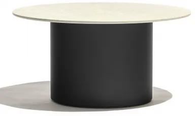 Branta nízké stoly keramika Ø70 bílá rezavě hnědá Todus