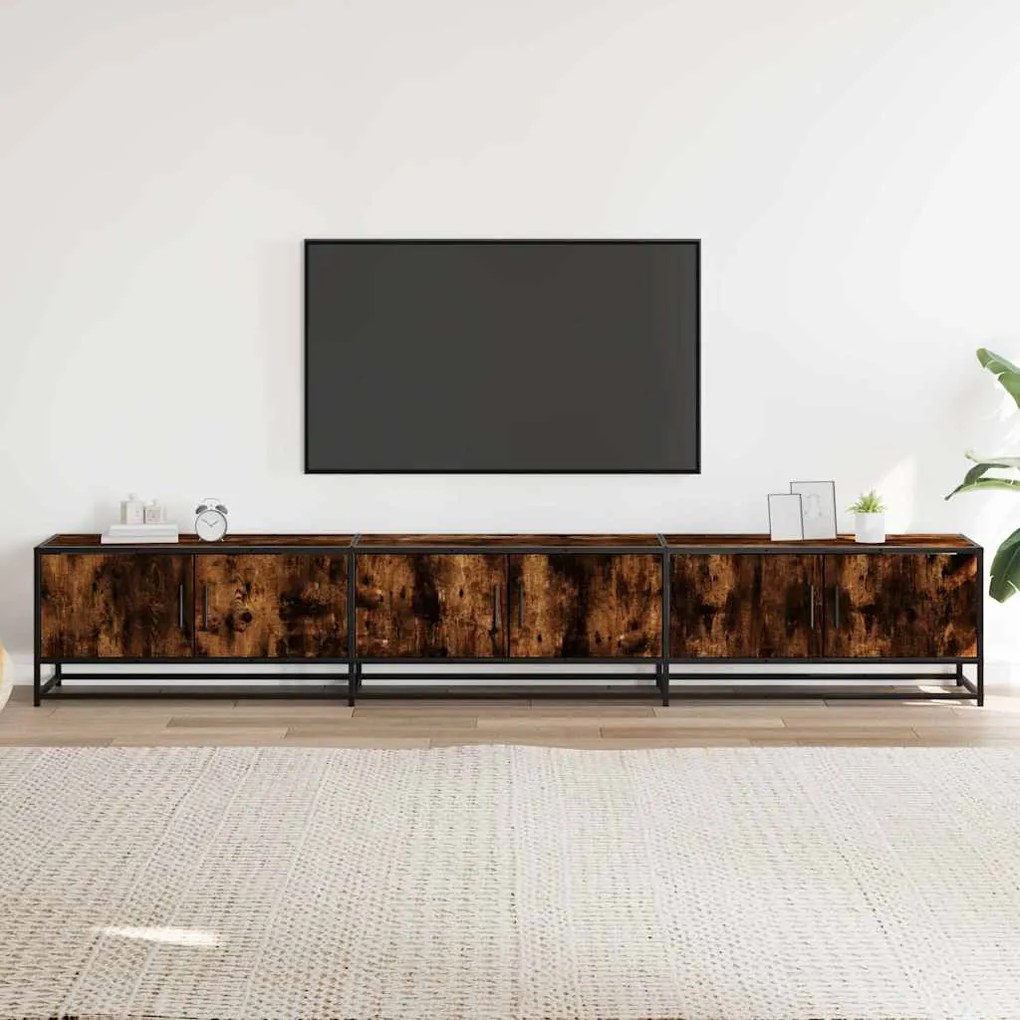 TV skříňka kouřový dub 240 x 35 x 41 cm kompozitní dřevo 3300797