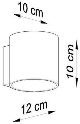 Nástěnné svítidlo SOLLUX Orbis 1 G9 1x40W bez zdroje SL.0048 černá