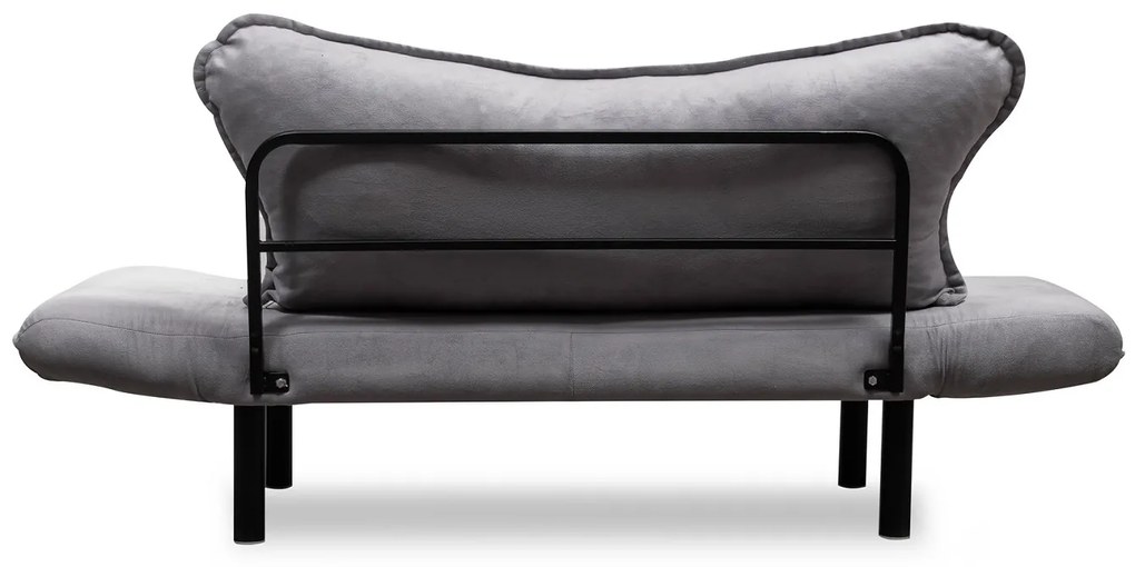 Designová rozkládací pohovka Wenda 140 cm šedá