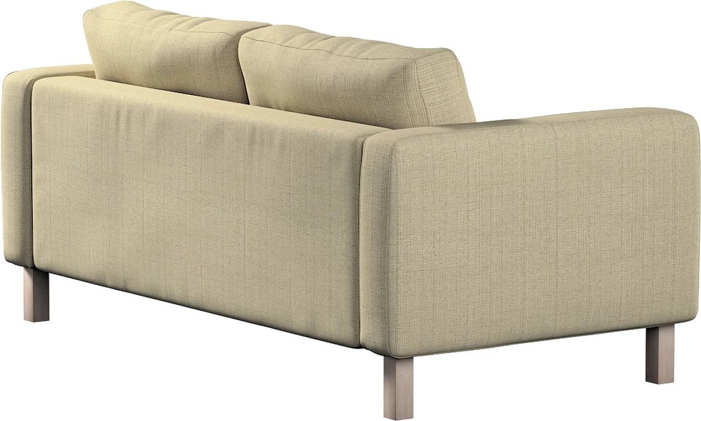 Potah na pohovku IKEA Karlstad 2-místná, nerozkládací, krátký barva béžová látka pletený vzor