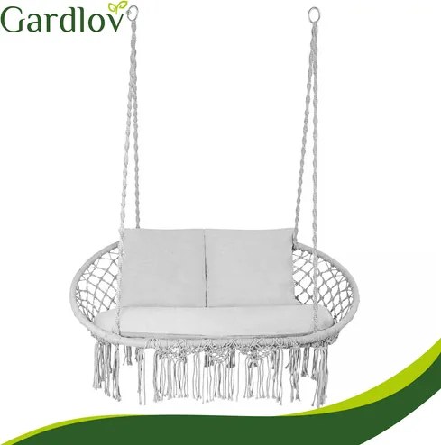 Dvojitý houpací polštář Gardlov - šedý