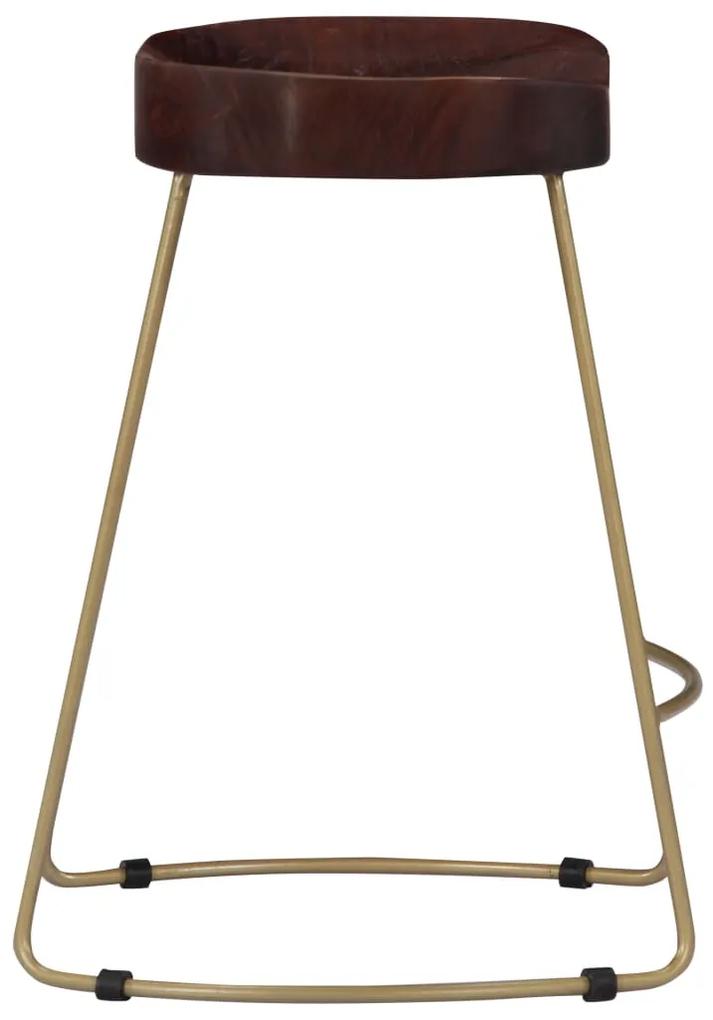 vidaXL Barové stoličky Gavin 2 ks masivní mangovníkové dřevo