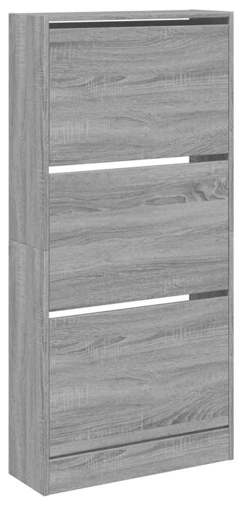 Botník šedý sonoma 60 x 21 x 125,5 cm kompozitní dřevo - Default Title