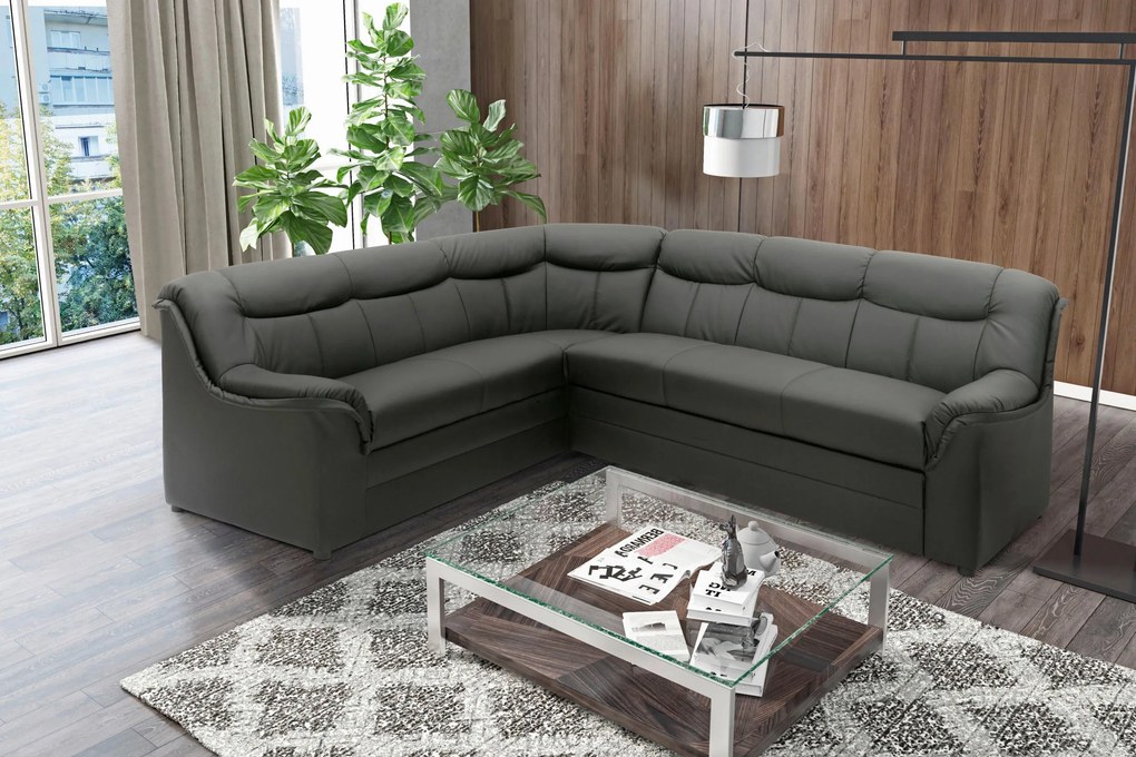 XXXLutz ROHOVÁ ROZKLÁDACÍ POHOVKA, textil, černá MID.YOU - Online Only sedačky - 001776007406