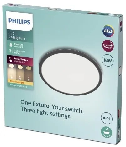 Philips - LED Stmívatelné koupelnové svítidlo SCENE SWITCH LED/18W/230V IP44