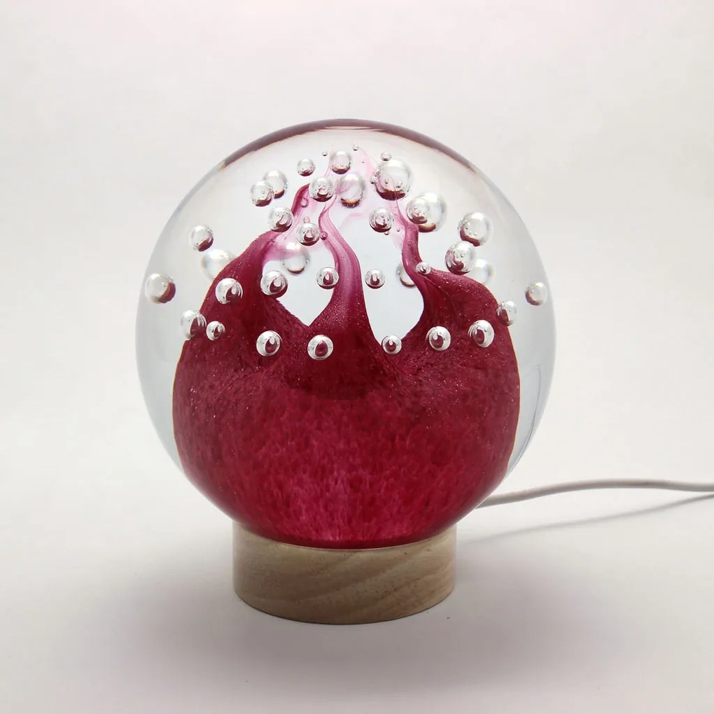 Skleněná lampa - těžítko, Tyrkysová, 12 cm | České sklo od Artcristal Bohemia