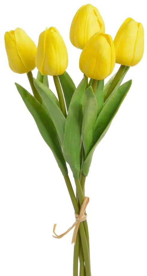 tulipán pěnový (5 ks) - žlutá