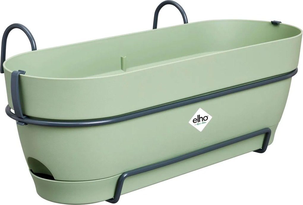 Elho Balkonový truhlík Vibia Campana Trough All-in-1, zelená, 50 x 26 x 17 cm