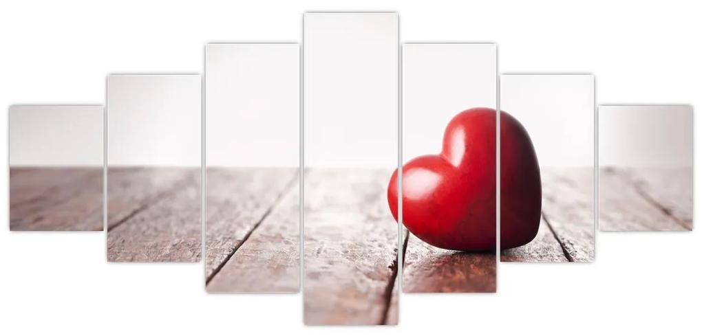 Obraz dřevěného srdce (210x100 cm)
