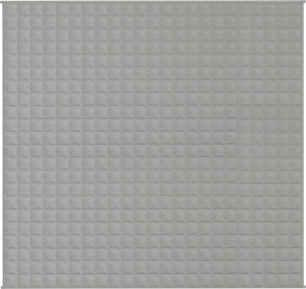 Zátěžová deka šedá 220 x 230 cm 15 kg textil 3154791