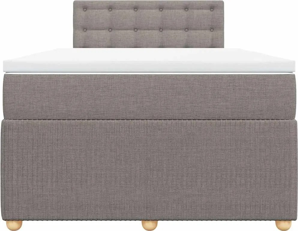 Box spring postel s matrací taupe 120x190 cm textil 3287413