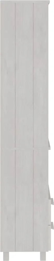 Skříň HAMAR bílá 60 x 35 x 180 cm masivní borovice 340489