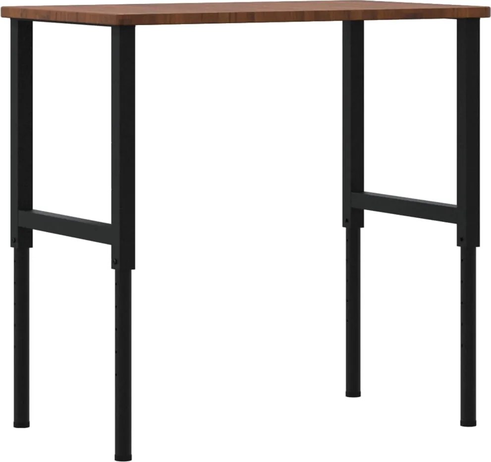 Pracovní stůl tmavě hnědý 100x60x(71,5–98) cm dub obdélníkový 3309681