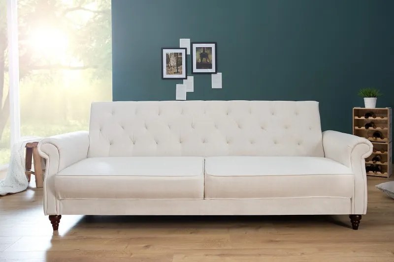 Designová pohovka Scarlet Belle II rozkládací 220cm - přírodní