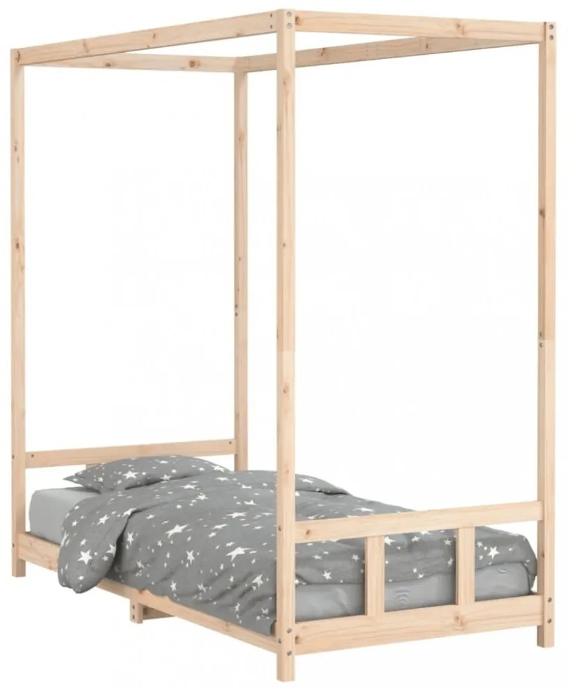 Dětská postel s nebesy Dekorhome 80 x 160 cm