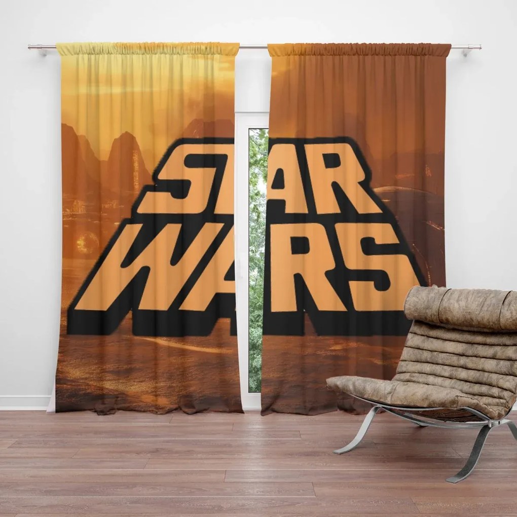 Sablio Závěs Star Wars Lávová planeta: 2ks 140x250cm