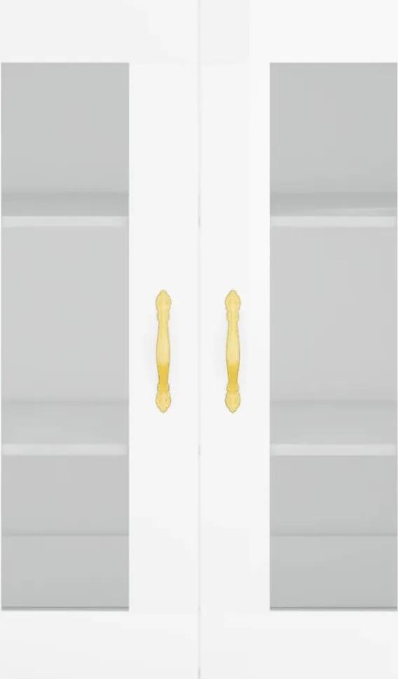 vidaXL Skříň highboard 69,5 x 34 x 180 cm kompozitní dřevo [3198579] Barva: Betonová šedá