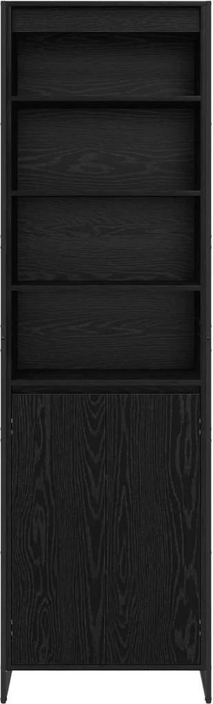 Vysoké skříně Černý dub 60 x 36 x 200 cm Kompozitní dřevo 3403028