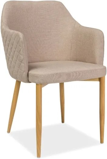 Jídelní čalouněná židle v béžové barvě KN675